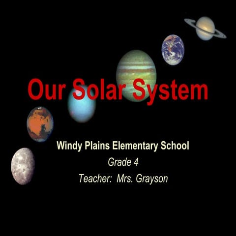 Elementary Solar System Ppt