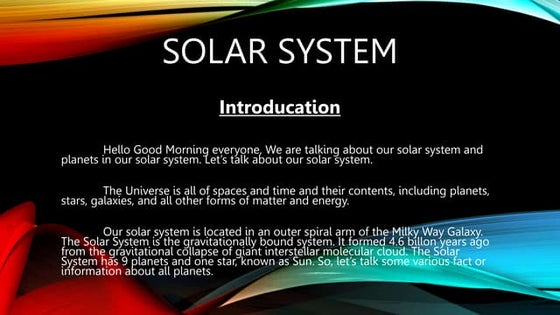 The Solar System for Grades 3-8 | PPTX