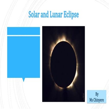 Understanding Solar and Lunar Eclipses: Formation and Prediction | PPTX