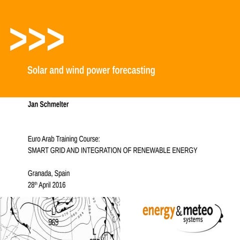 Solar And Wind Power Forecasting Ppt