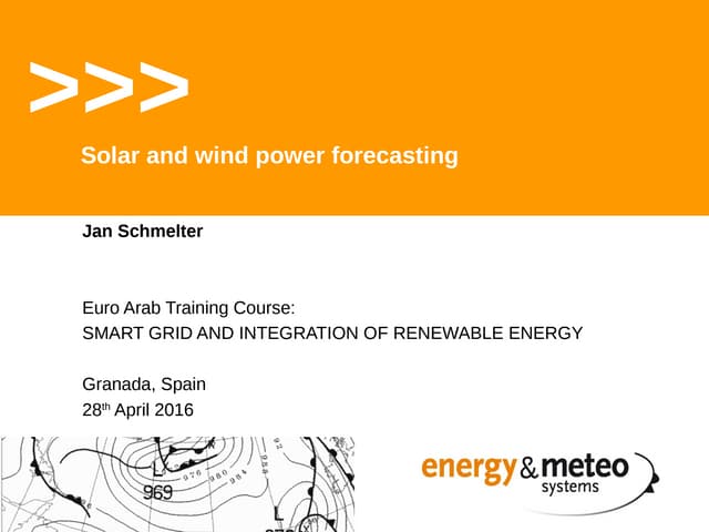 Solar And Wind Power Forecasting Ppt