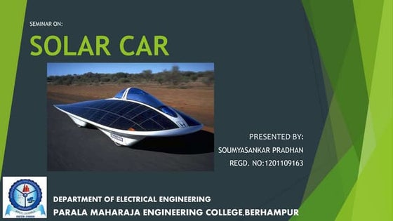 Solar Car Presentation | PPTX