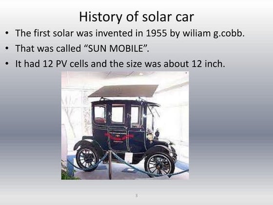 Solar Car Presentation | PPTX