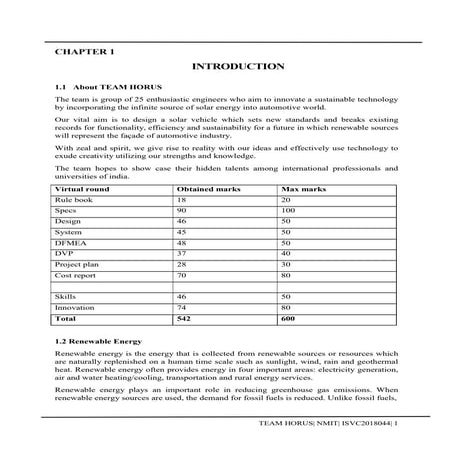 Solar car Design Report | PDF