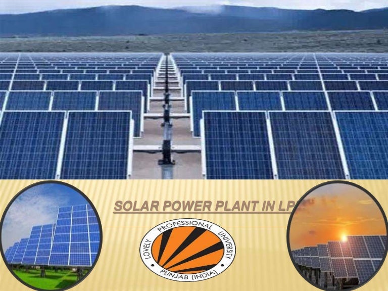 Solar POWER PLANT case study In LPU