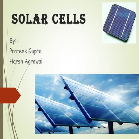 Solar cell | PPT