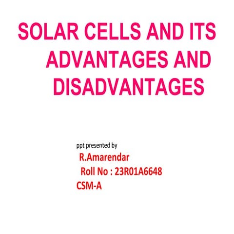 solarcell Amarendar cmr institute .pptx