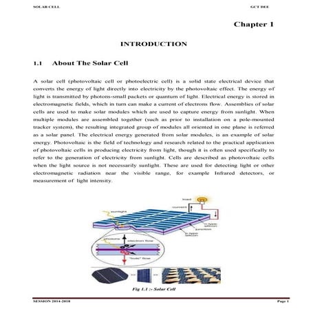 Solar cell report | PDF