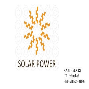 Solar cell technology_kartheek rp | PPT