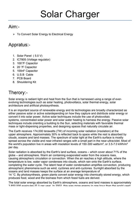 solar energy collection and applications | PPT