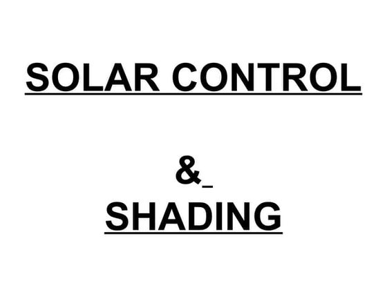 7. Shading devices | PPT