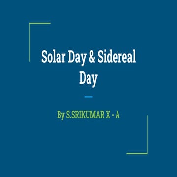 Solar Day & Sidereal Day.pptx