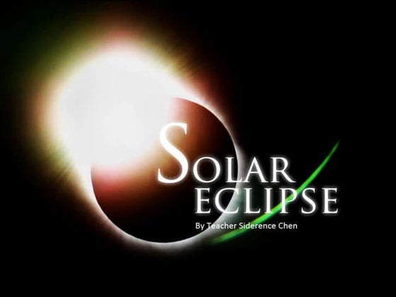 Solar and lunar eclipses | PPTX