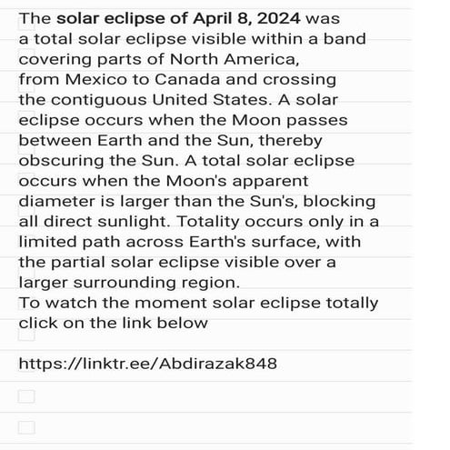 Solar eclipse 2024 in America and mexico | PDF