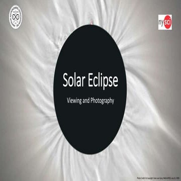 Solar eclipse 2017 - aaa -- ny sci -- the diamond | PPTX