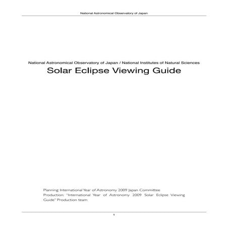 Solar Eclipse Viewing Guide | PDF | Eye and Vision Conditions ...