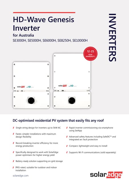 Solar Edge 3 Phase Inverter Datasheet | PDF | Home Appliances | Home & Garden