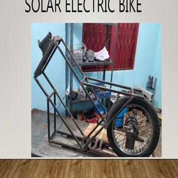 Design and fabrication of solar powered electric scooter | PPTX
