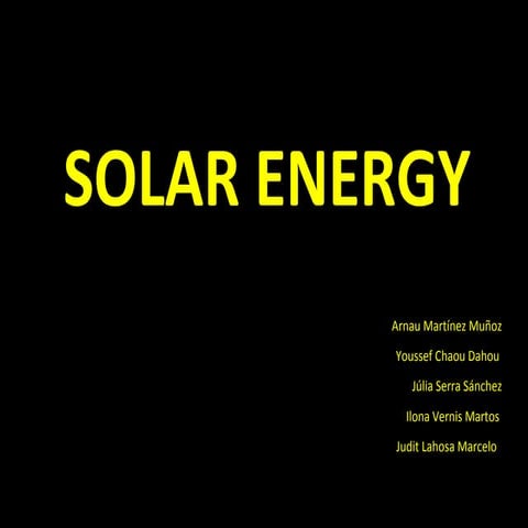 Solar energy | PPT