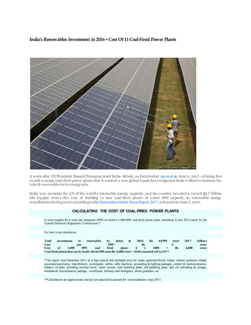 Solar Energy in India Shining Bright | An Aranca Infographic | PDF