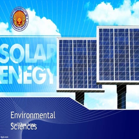 Solar Energy__Instructed by Prof. Chea Leng | PPT