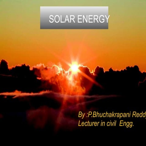 Solar energy | PPT