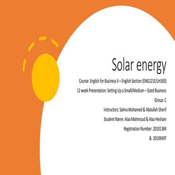 Solar energy | PPT