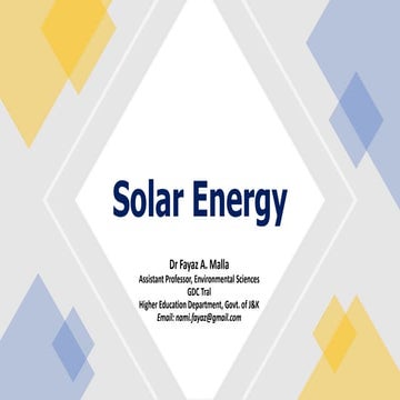 Solar energy | PPT