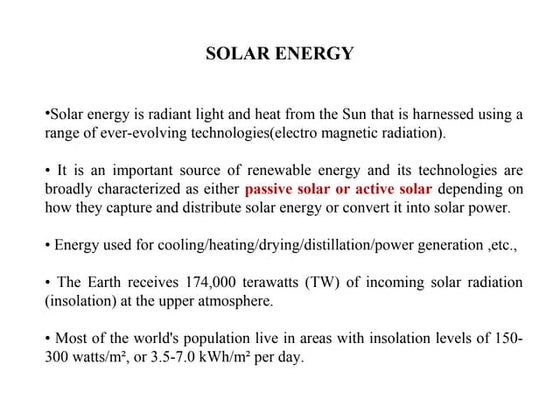 Solar radiation measurement | PPTX
