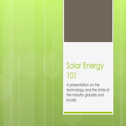 Solar energy 101 | PPS | Power and Energy Industry | Industries