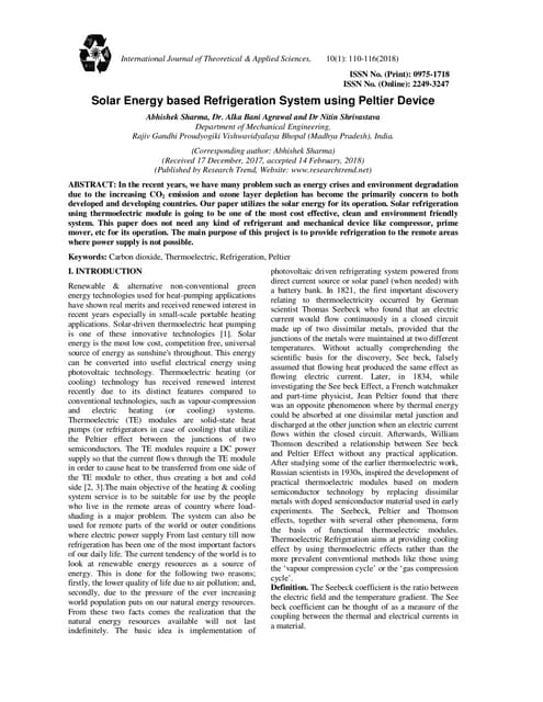 Thermionic and thermoelectric Energy conversion | PPT