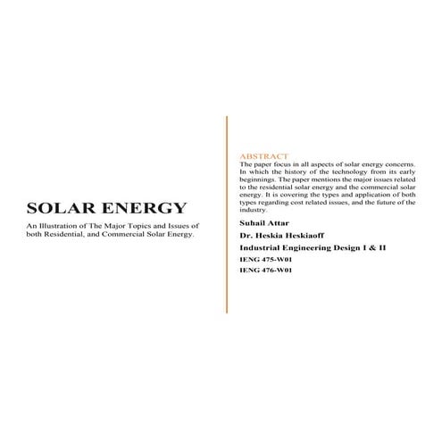Solar energy | PDF | Physics | Science