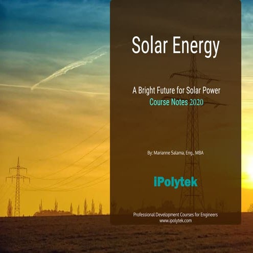 Solar Energy Course 2020 | PDF