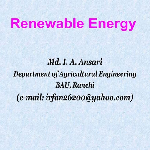 Solar energy introduction | PPT