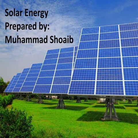 Solar energy | PPTX