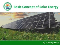 Solar energy ppt | PPT