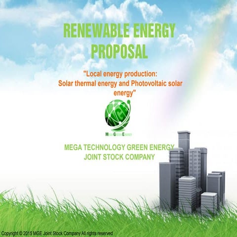 Solar energy proposal by MGE | PDF