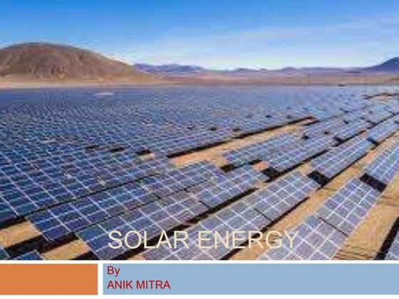 Solar Energy presentation ppt | PPT