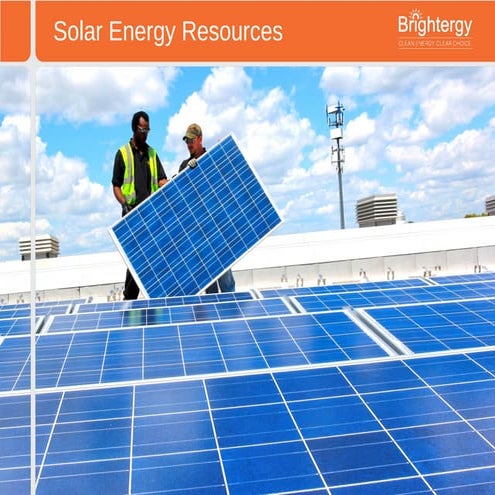 Solar Resources: where to find solar energy information and facts | PPT