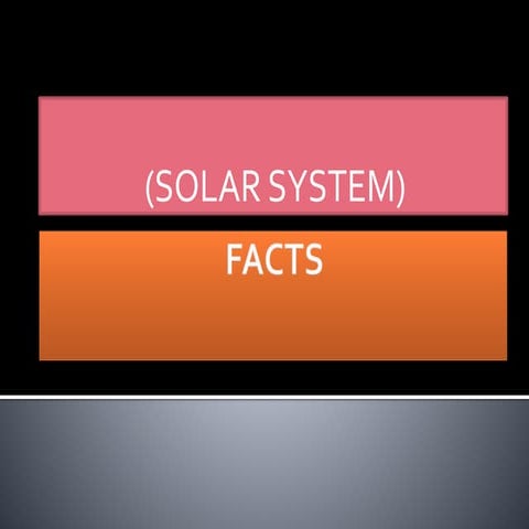 Solar System Facts Powerpoint | PPTX