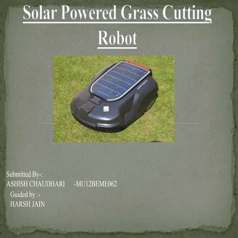 Solar grass robot | PPT