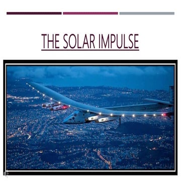 Solar impulse | PPTX