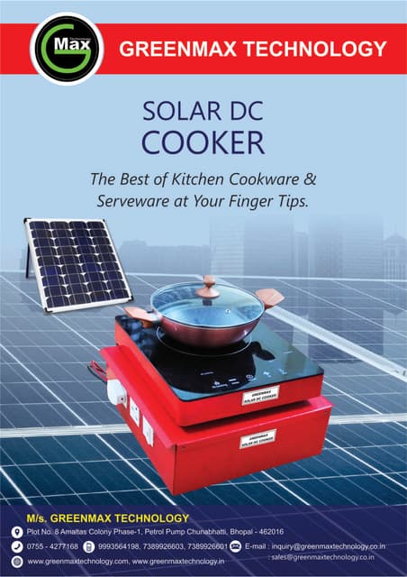 Solar induction cooker catalog | PDF