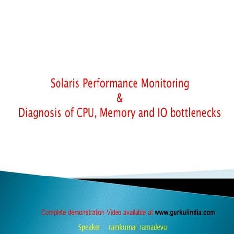 Solaris performance monitoring | PPT
