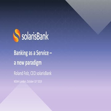Why financial services are more valuable in an ecosystem - solarisBank ...