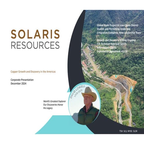 Solaris Resources - December 2024 Corporate Presentation | PPT