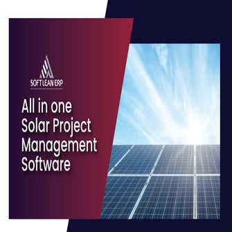 Solar Project Management Software | PPT