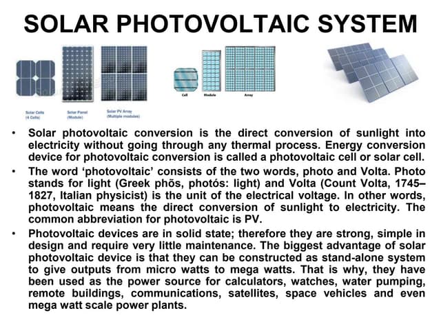 Presentation on solar cell | PPTX