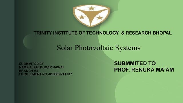 solar inverter PPT (2).pptx | Gas and Electric | Home Utilities