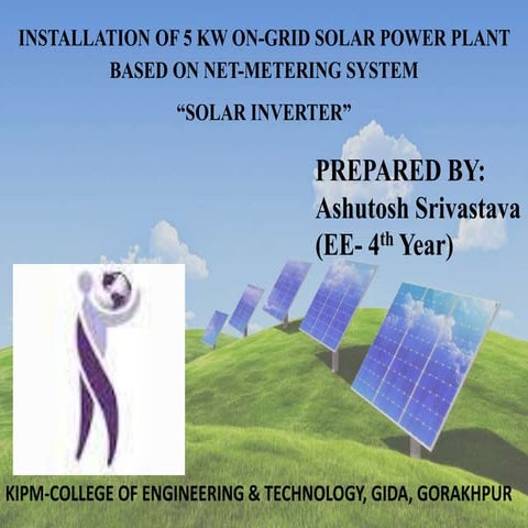 Solar plant | PPTX